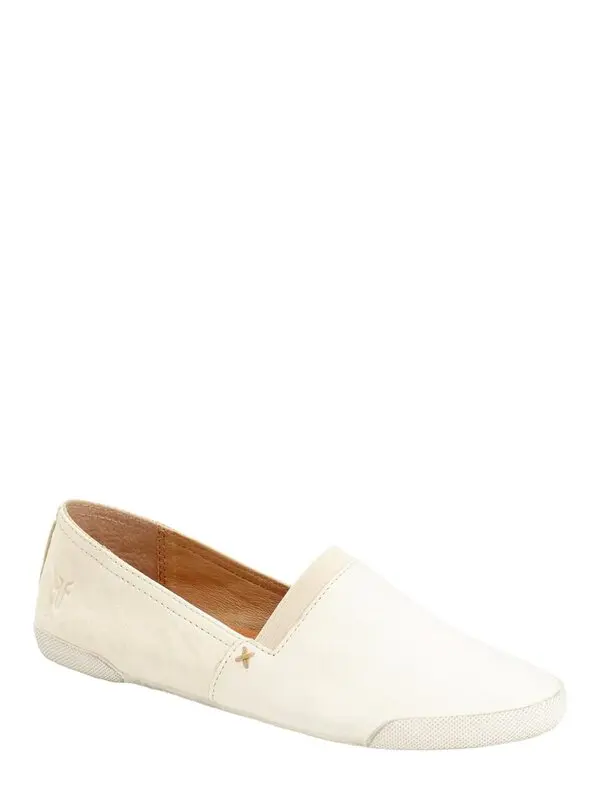 Frye Melanie Slip-on Flat - White - Lyra