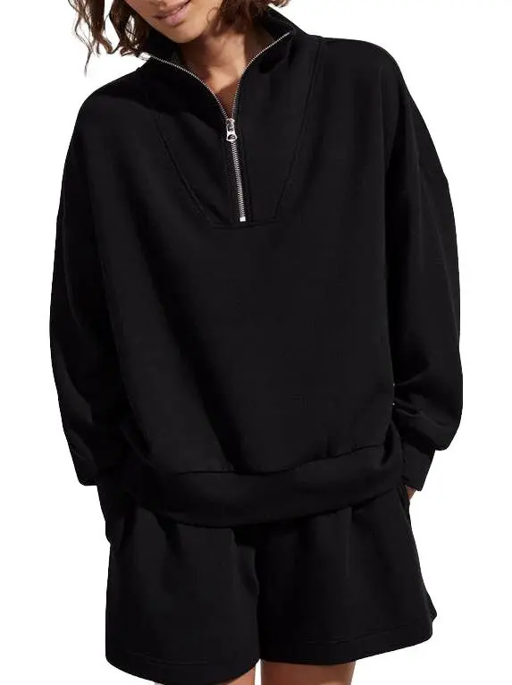 Varley Hawley Half-zip Pullover - Black
