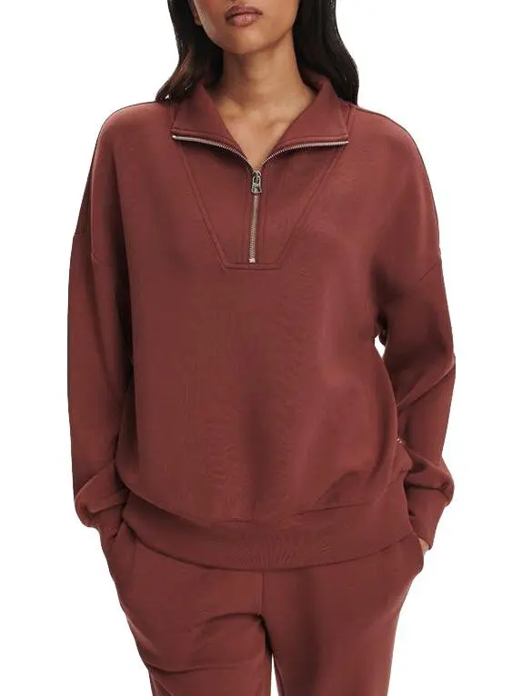 Varley Hawley Half-zip Pullover - Cinnamon