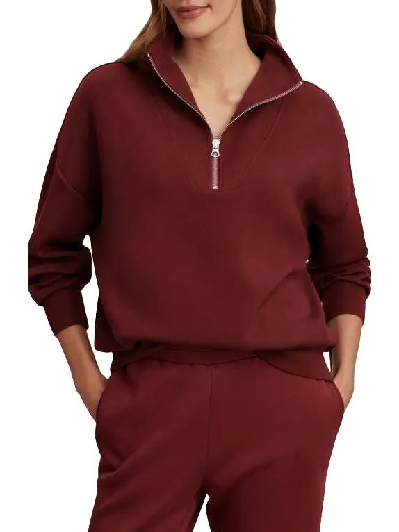Varley Hawley Half-zip Pullover - New Maroon