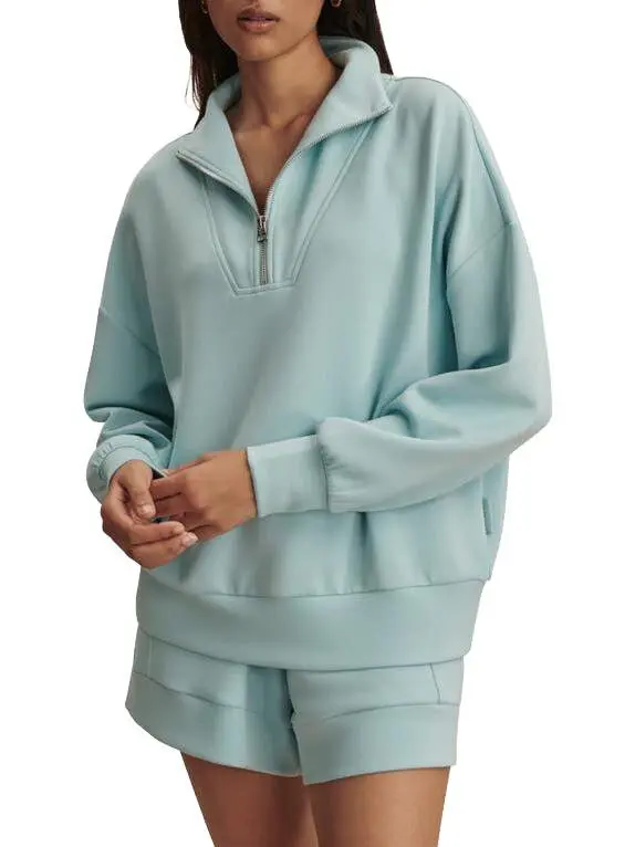 Varley Hawley Half-zip Pullover - Porcelain Blue