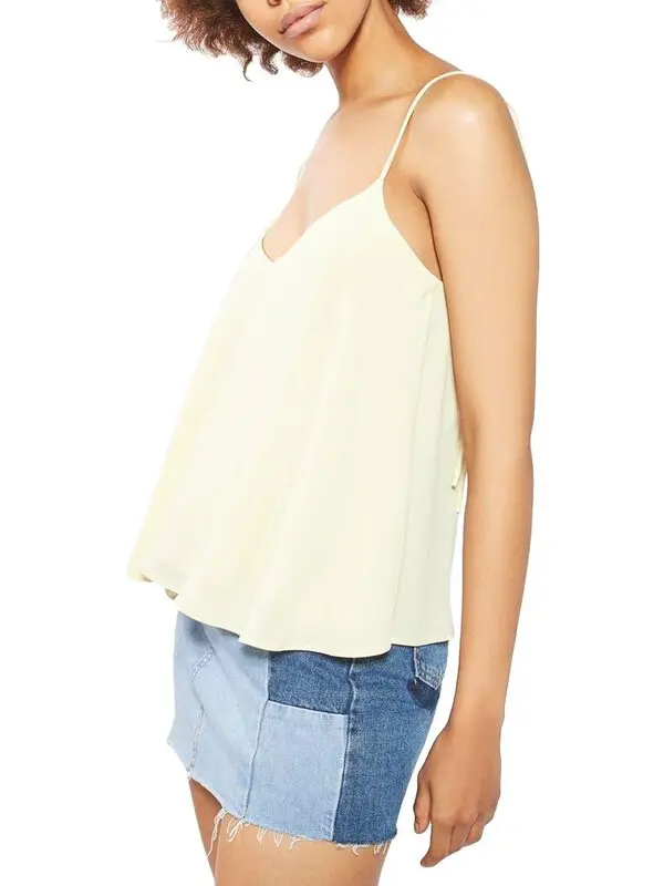 Topshop Rouleau Swing Camisole - Light Yellow