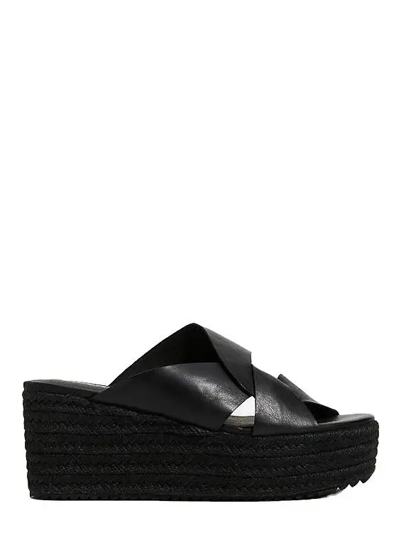 SILENT D Nicolas Platform Sandals - Black
