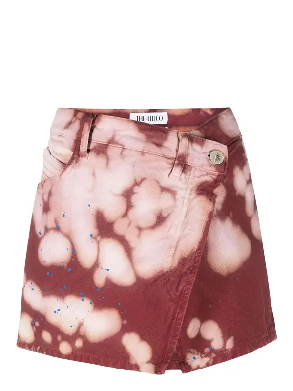 Attico Tie-dye Miniskirt - Pink