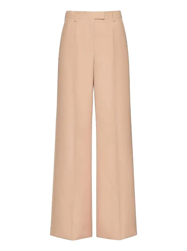 Valentino Garavani High-waist Wide Leg Trousers - Neutrals