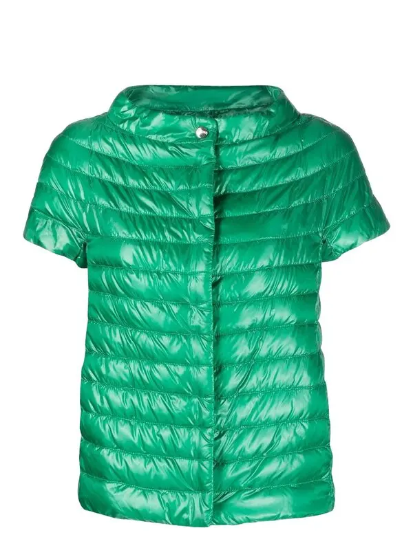 Herno Margherita Short-sleeved Puffer Jacket - Green