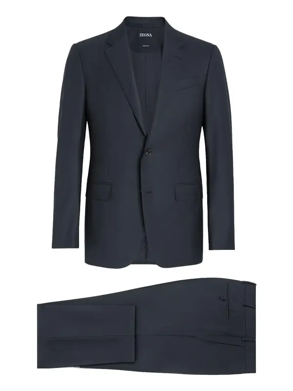 Zegna 15milmil15 Single-breasted Wool Suit - Blue