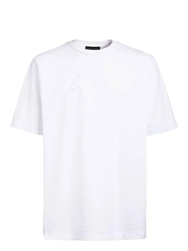 GIUSEPPE ZANOTTI Lr-44 Laser-cut T-shirt - White