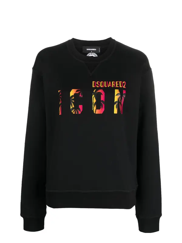 Dsquared2 Icon" Printed Sweatshirt - Black