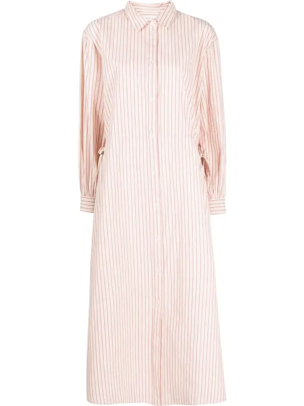 SKALL STUDIO Striped Shirt Dress - Pink