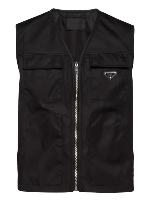 Prada Re-nylon Cargo Vest - Black