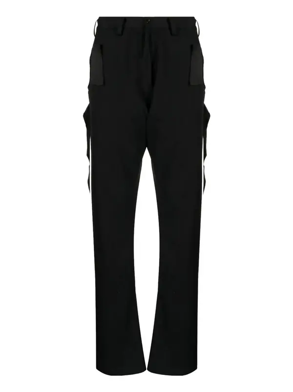 SULVAM Straight-leg Wool Trousers - Black