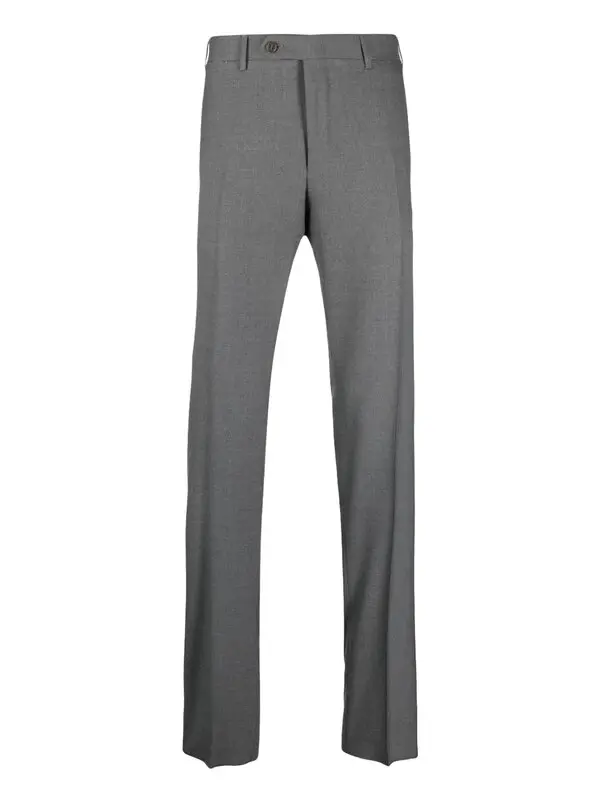 Canali Wool Tailored Trousers - Grey