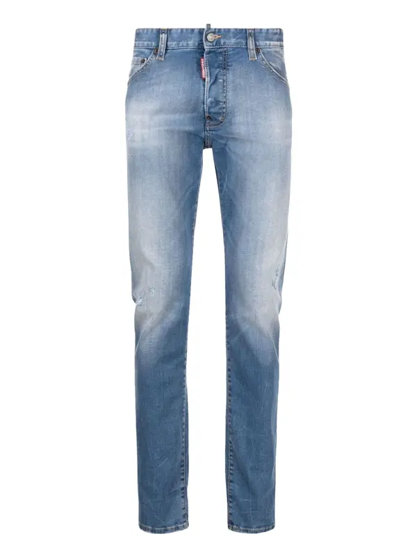 Dsquared2 Slim-cut Light Wash Jeans - Blue