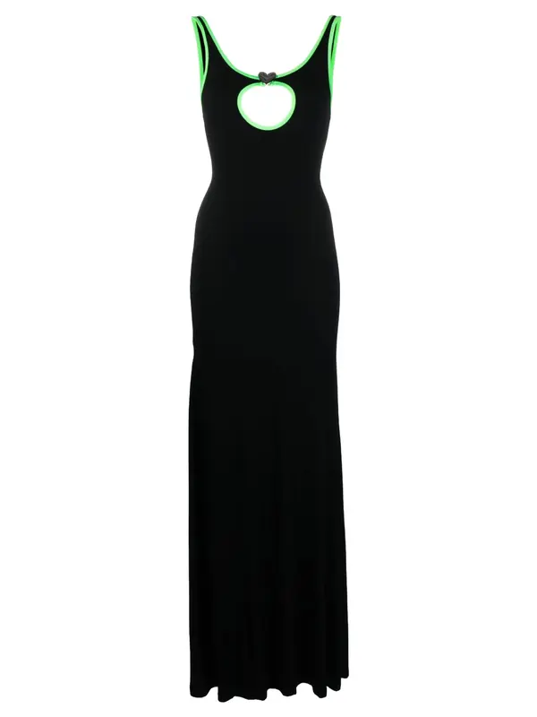 AMBUSH Heart Hole Maxi Dress - Black