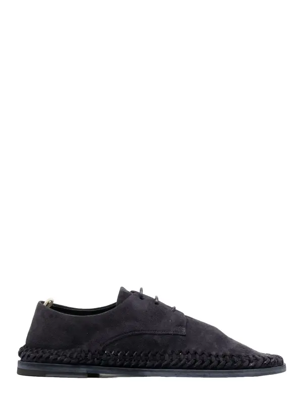 Officine Creative Lace-up Suede Derby Shoes - Blue