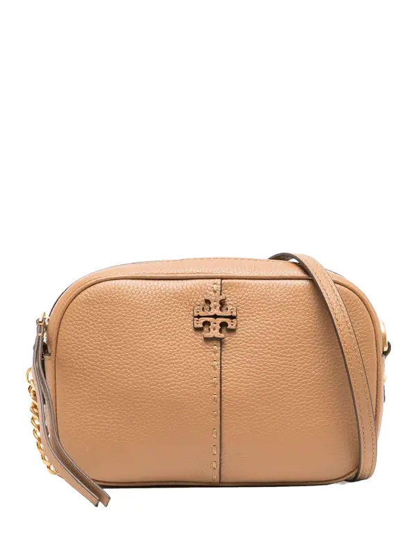 Tory Burch Mcgraw Leather Camera Bag - Neutrals