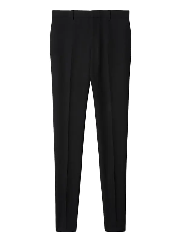 Off-White Wool Skinny Trousers - Black