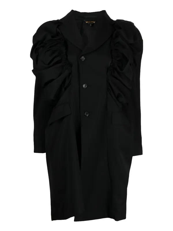 Comme Des Garçons Asymmetric Oversized Blazer - Black