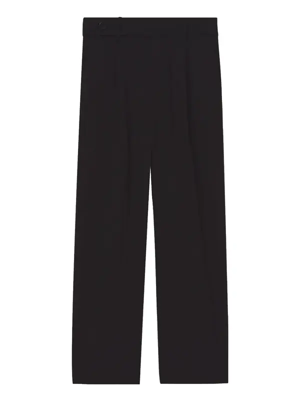Proenza Schouler White Label Drapey Suiting Wide-leg Trousers - Black