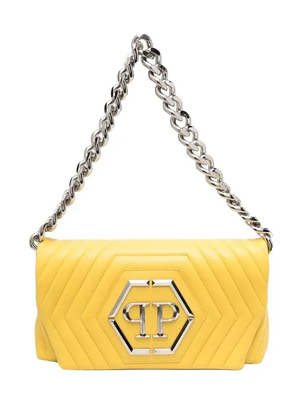 Philipp Plein Quilted Shoulder Bag - Yellow