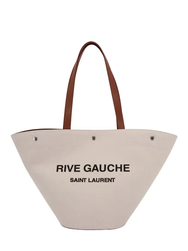 Saint Laurent Rive Gauche Tote Bag - Neutrals