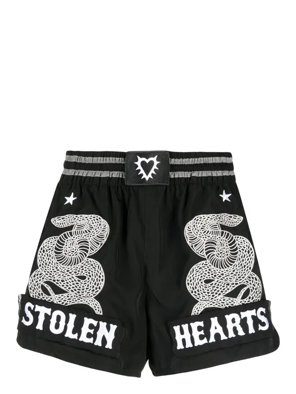 STOLEN GIRLFRIENDS CLUB Snake Charmer Shorts - Black