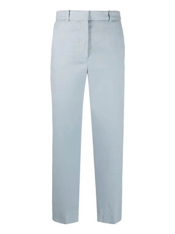JOSEPH High Waisted Cropped Trousers - Blue