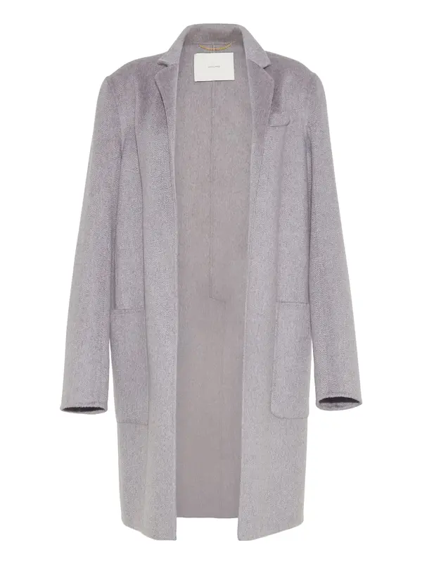 Adam Lippes Gina Open-front Cashmere Coat - Grey