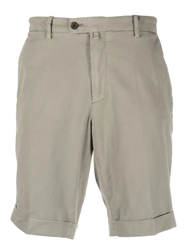 Corneliani Cotton-lyocell Bermuda Shorts - Green