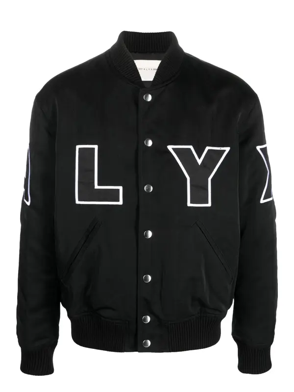 1017 Alyx 9sm Logo-patch Bomber Jacket - Black