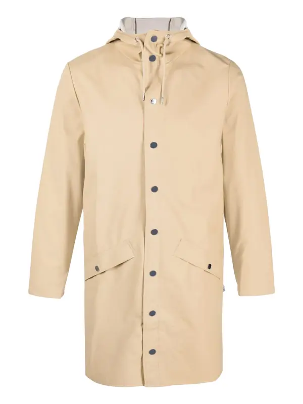 Rains Hooded Raincoat - Neutrals