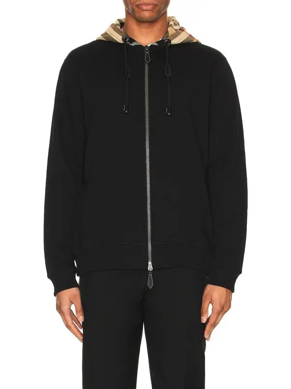 Burberry Samuel Zip Hoodie - Black