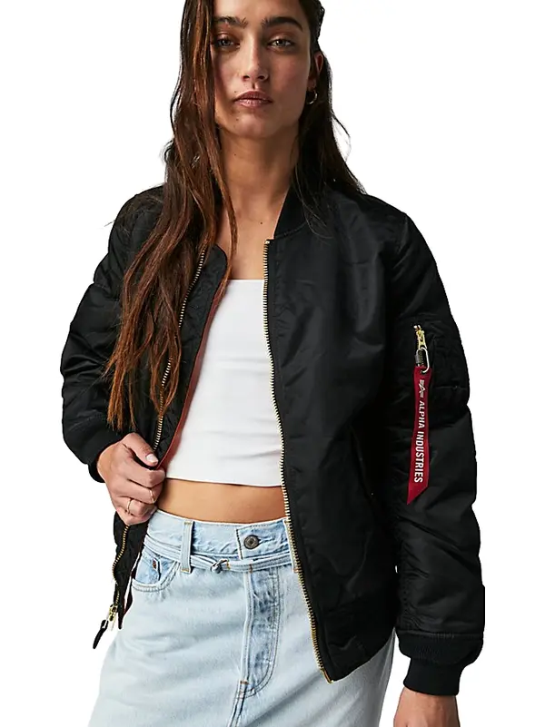 Alpha Industries Ma-1w Bomber Jacket - Black