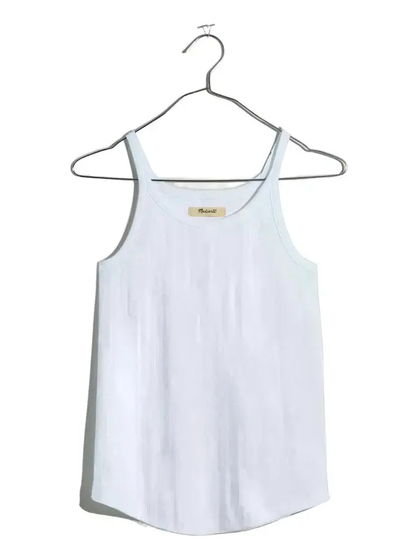 Madewell Plus Supima&reg; Rib '90s Tank - Eyelet White