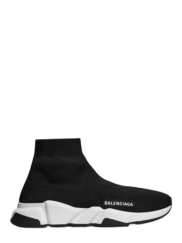 Balenciaga Speed 2.0 Knit Sneakers - 1015 Black/white/black