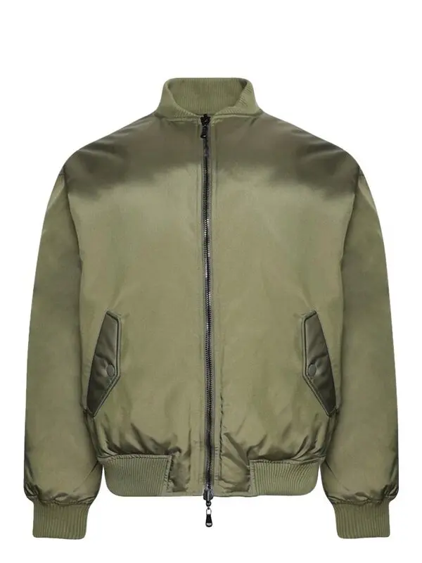 Wardrobe.NYC Oversized Reversible Bomber Jacket - Green