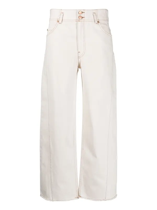 Ulla Johnson Thea Barrel-leg Jeans - Neutrals