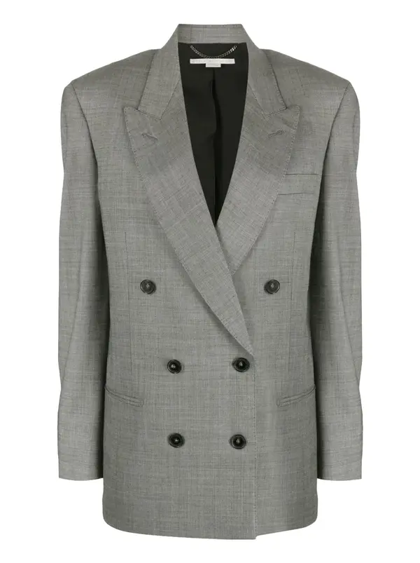 Stella McCartney Peak-lapels Double-breasted Blazer - Black