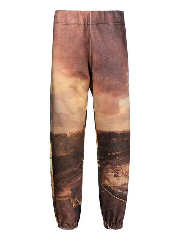 UNDERCOVERISM All-over City Print Track Pants - Brown