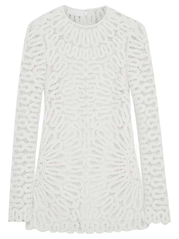 Simkhai Mccall Cage Crochet Mini Dress - White