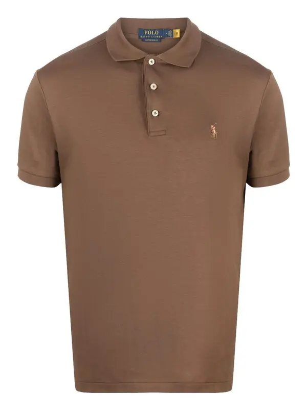 Polo Ralph Lauren Polo Pony Cotton Polo Shirt - Brown