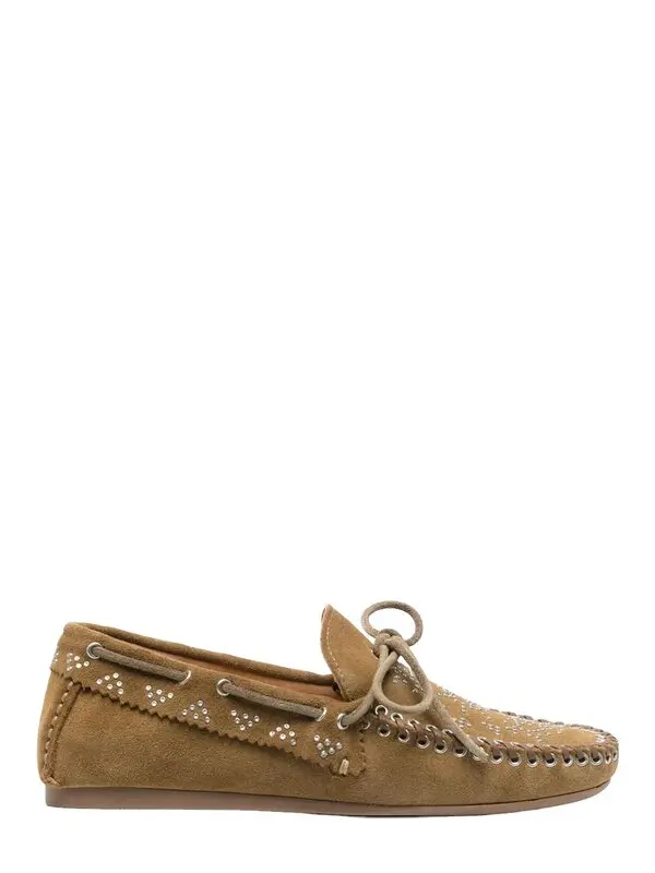 Isabel Marant Freen Studded Loafers - Neutrals