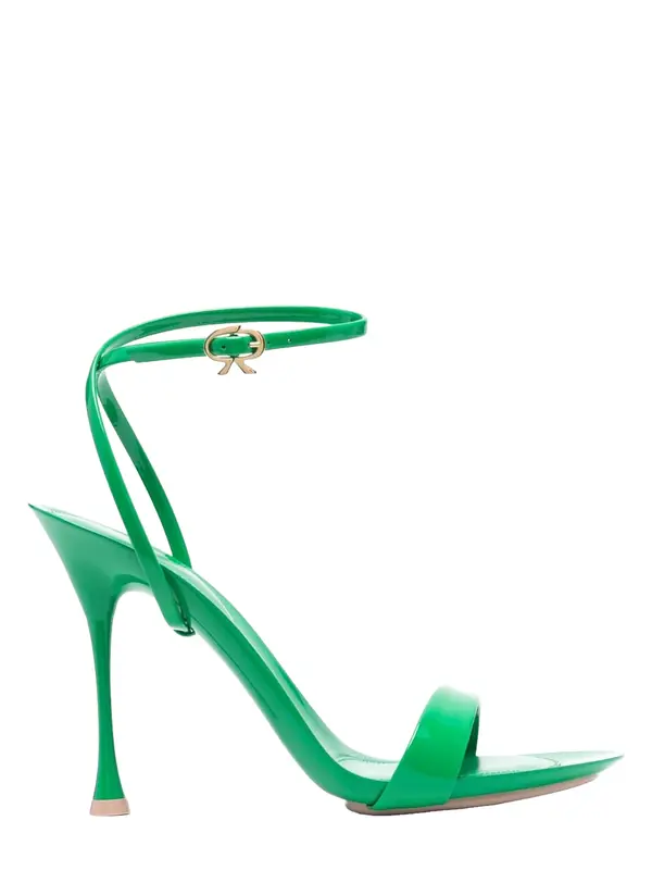 GIANVITO ROSSI Ribbon 105mm Sandals - Green
