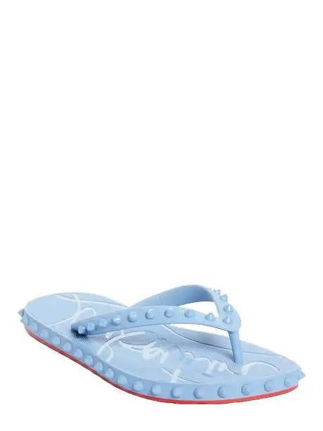 CHRISTIAN LOUBOUTIN Super Loubi Flip Flop - Ceruleo