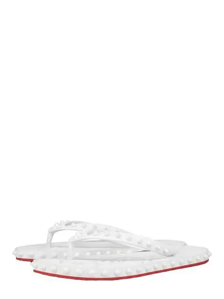 CHRISTIAN LOUBOUTIN Super Loubi Flip Flop - White