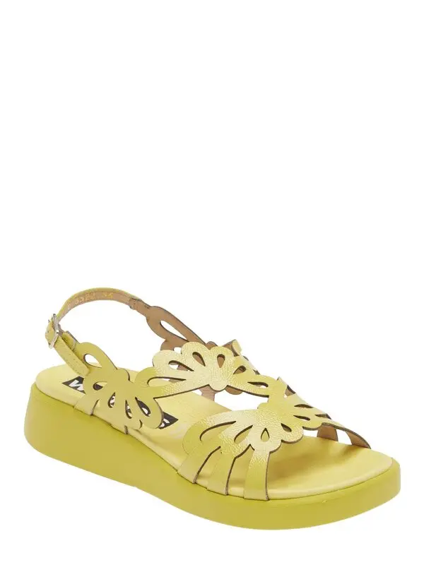 WONDERS Platform Slingback Sandal - Lack Lima
