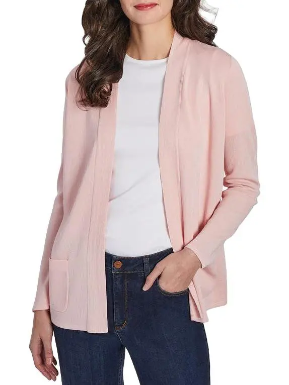 Jones New York Open Front Cardigan - Rose