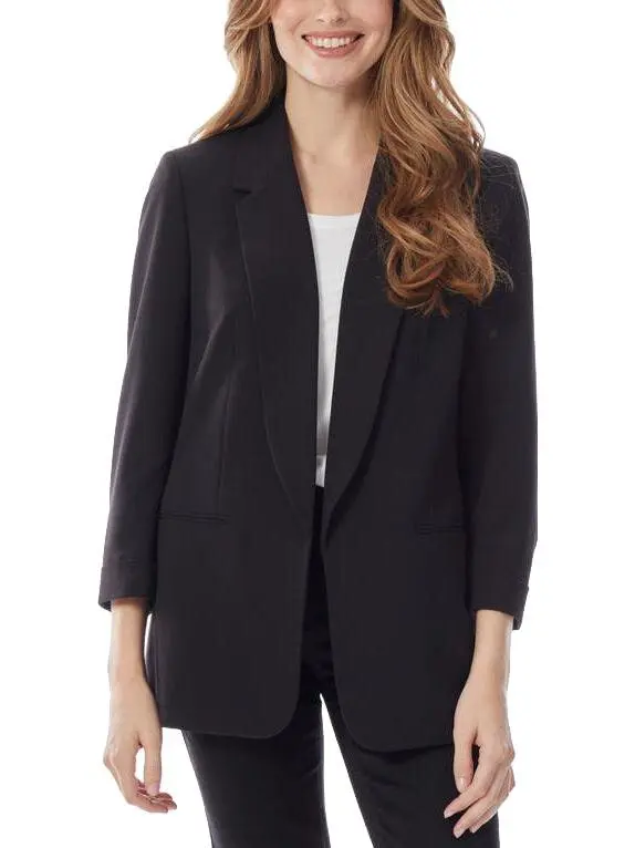 Jones New York Three-quarter Sleeve Blazer - Jones Black