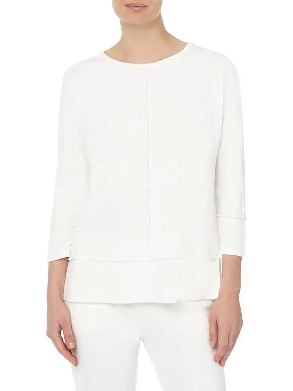 Jones New York Serenity Knit Top - Nyc White